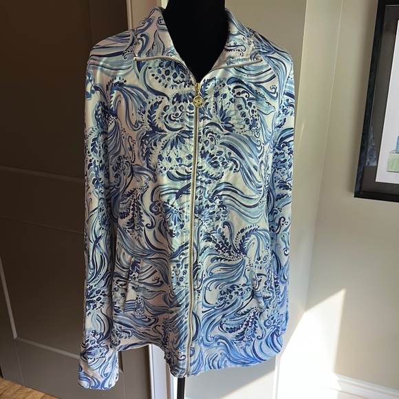 Lilly Pulitzer | Jackets & Coats | Lilly Pulitzer Leona Zipup Jacket ...